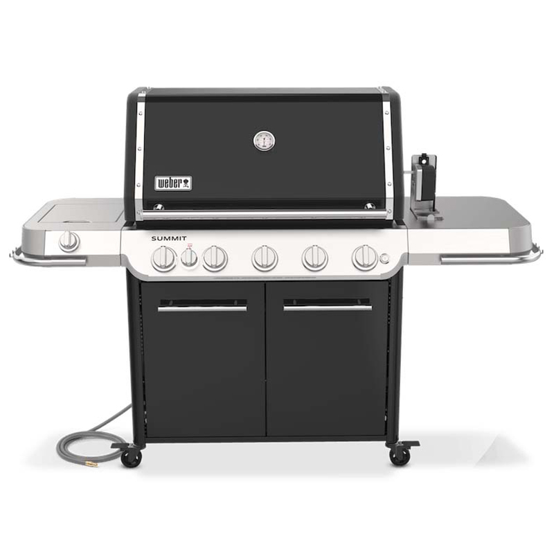 Weber Summit FS38 E Series 5-Burner Natural Gas Grill with Side Burner ...
