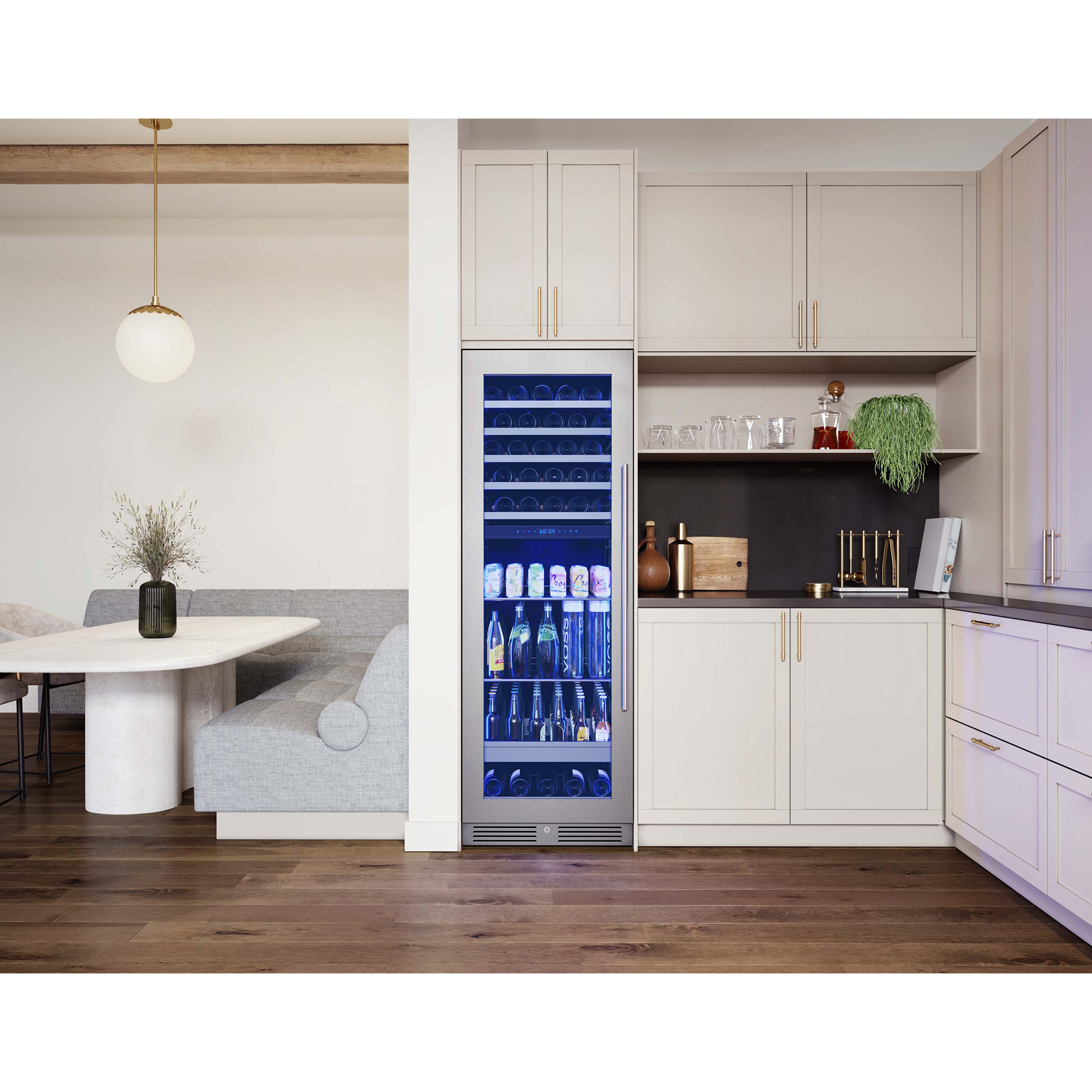 Zephyr Presrv Series 24 in. Built-In/Freestanding 14.5 cu. ft. Beverage ...