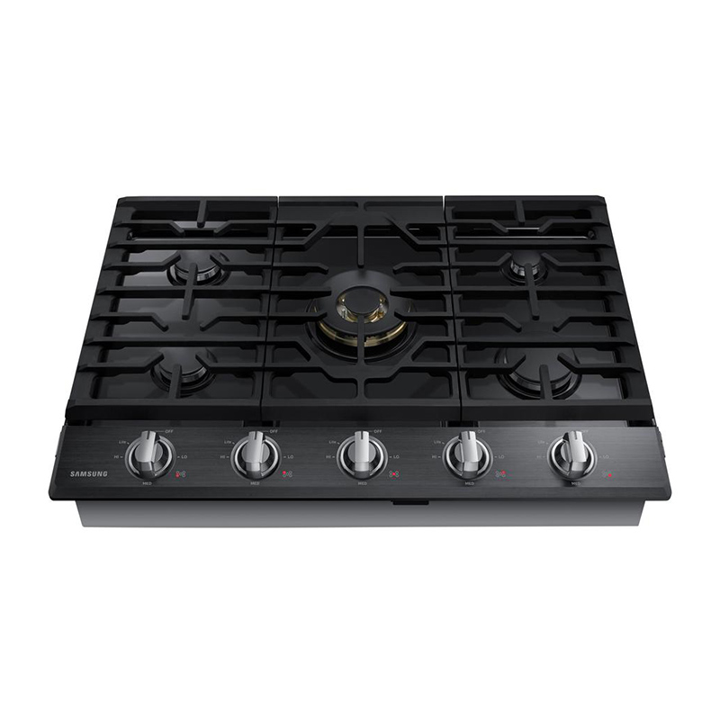 Samsung 36 in. 5-Burner Smart Natural Gas Cooktop with Griddle, Simmer ...