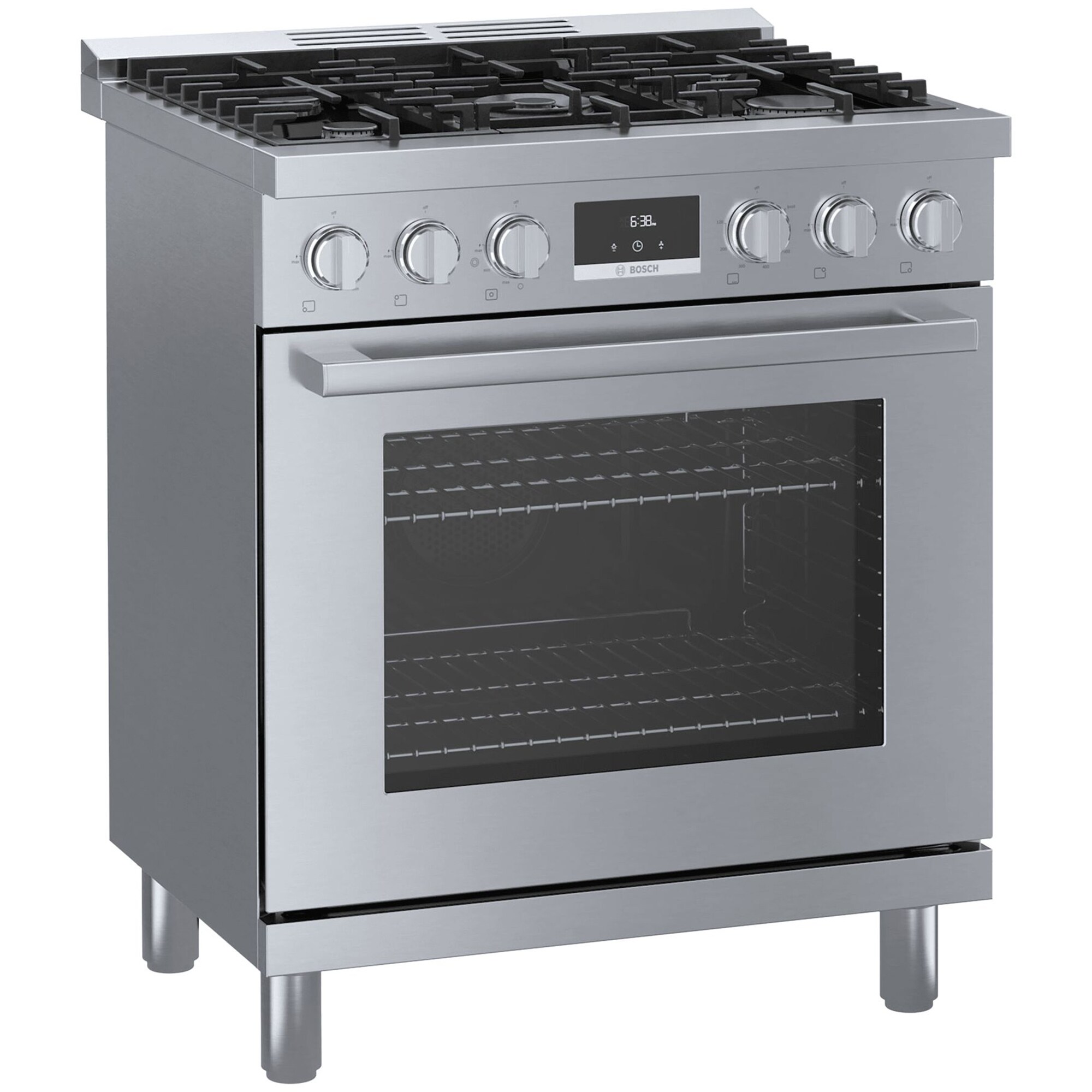 Bosch 800 Series 30 in. 3.7 cu. ft. Convection Oven Freestanding Gas ...