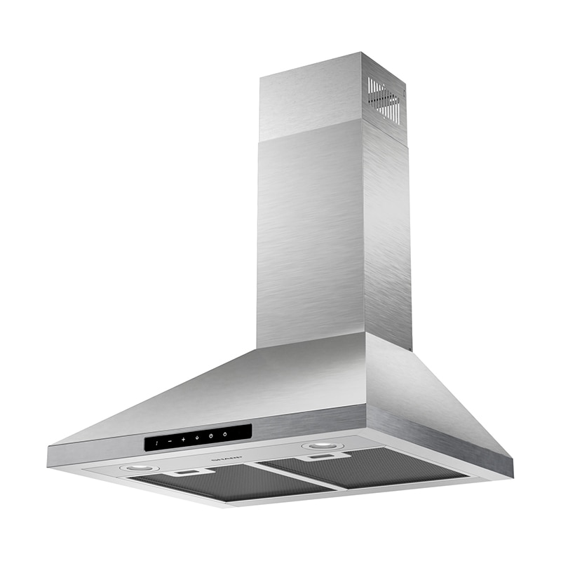 Sharp 24 in. Convertible Chimney Style Range Hood with 350 CFM, 3 Fan ...