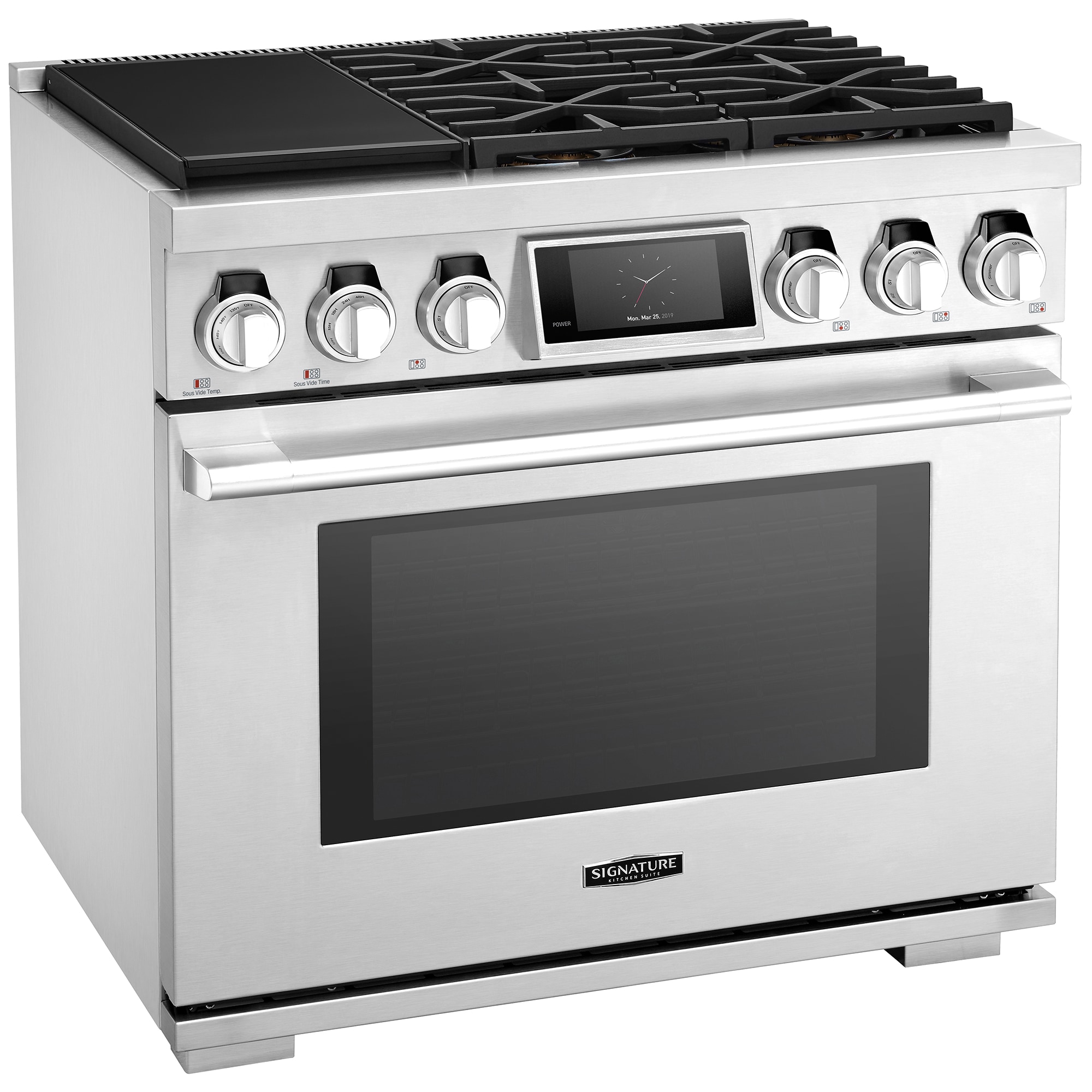 Signature Kitchen Suite 36 in. 6.3 cu. ft. Smart Standard Convection ...
