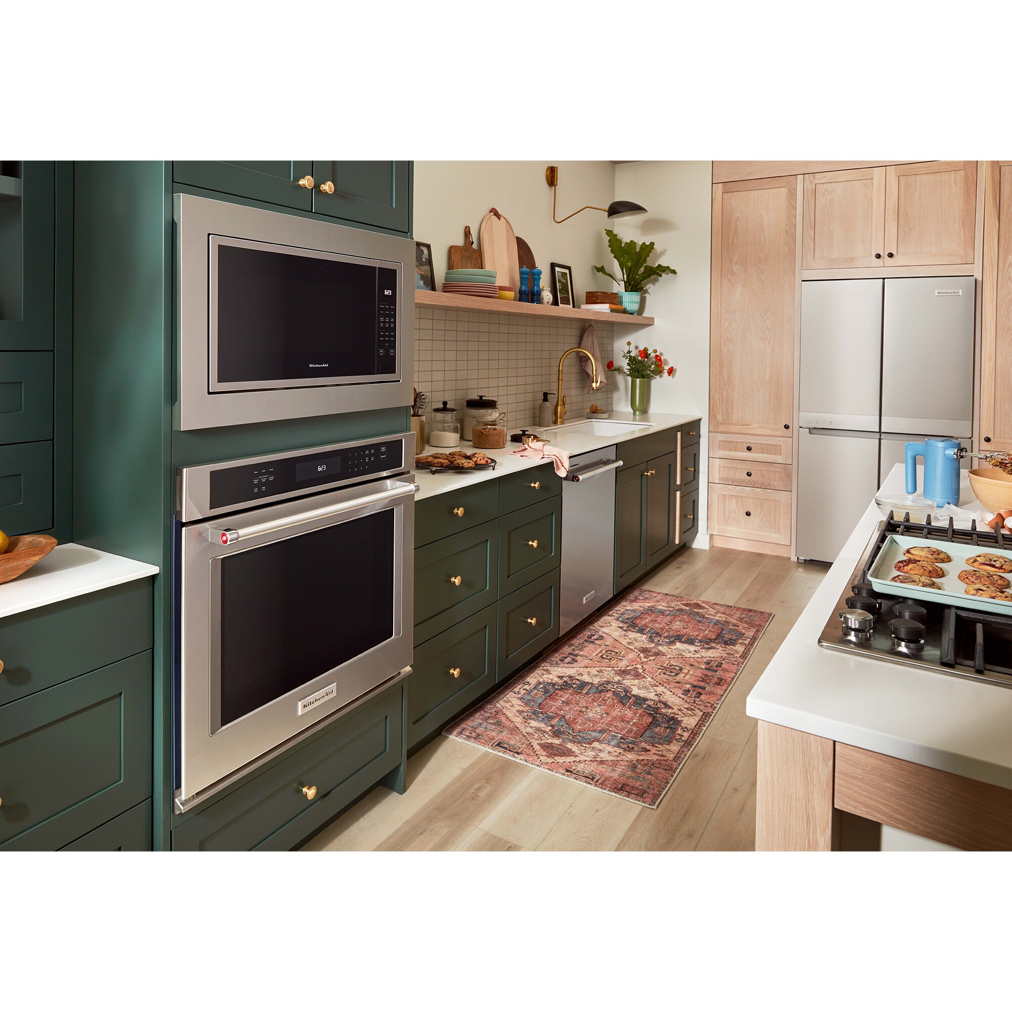 KitchenAid 25 in. 2.2 cu. ft. Countertop Microwave with Sensor Cooking ...