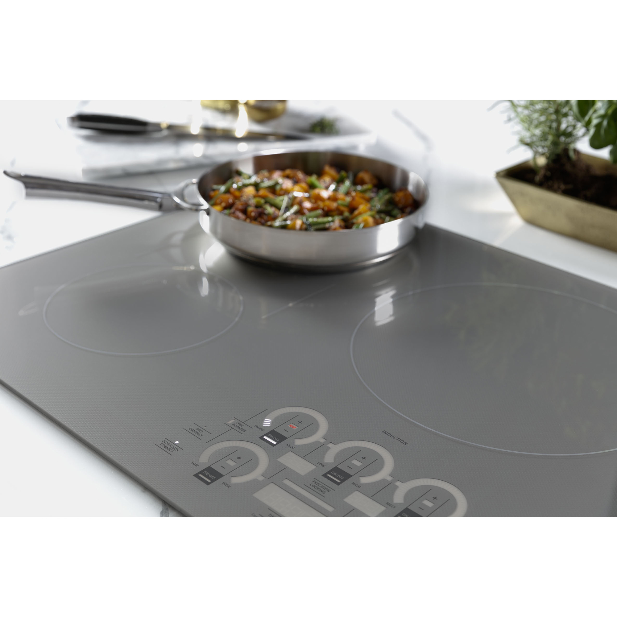 Monogram 30 in. 4-Burner Smart Induction Cooktop with Power Burner ...