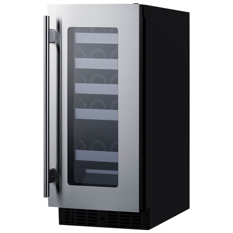 Summit 15 in. Undercounter Wine Cooler with Metal Racks, Single ...