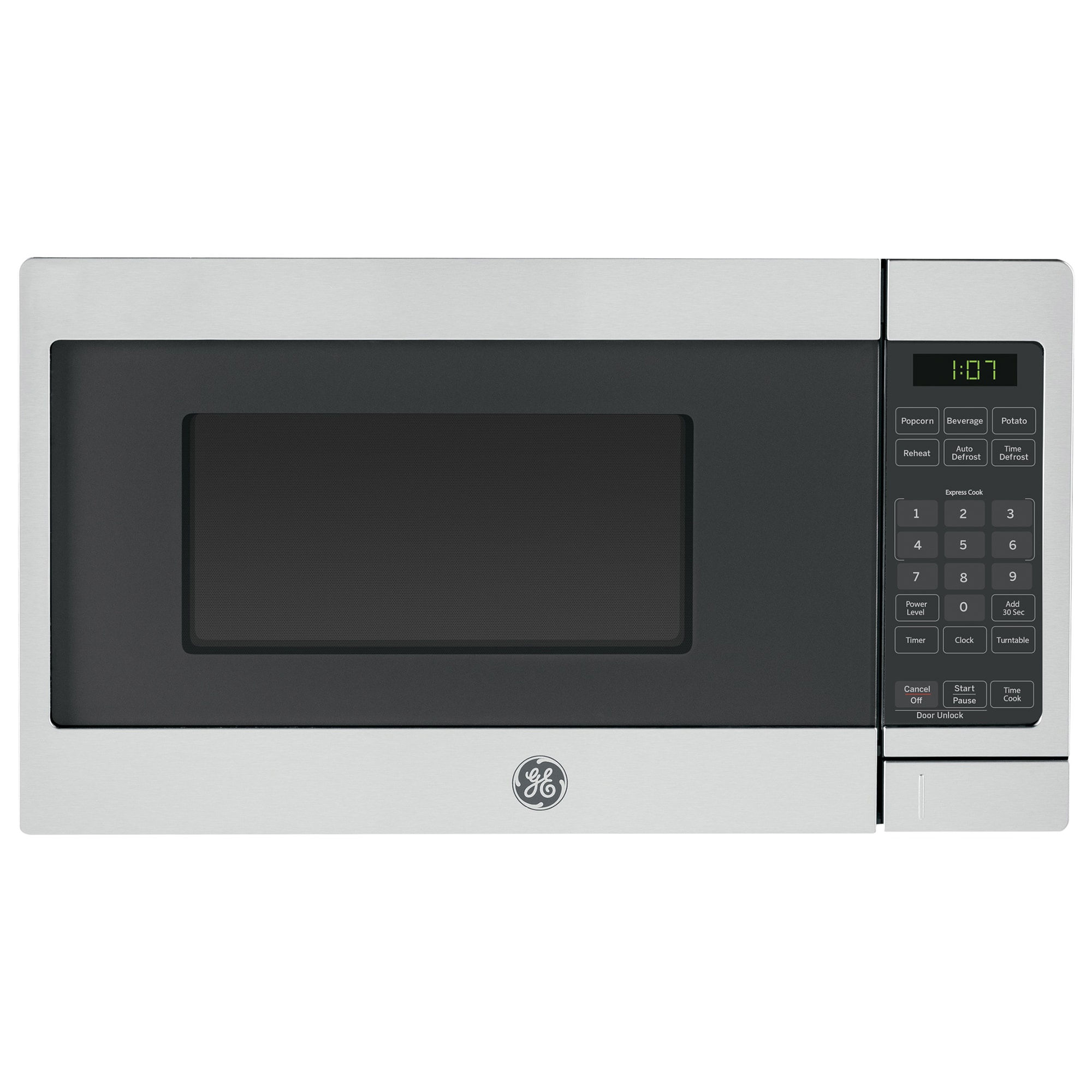 GE Spacemaker 17 in. 0.7 cu. ft. 700W Countertop Microwave - Stainless ...