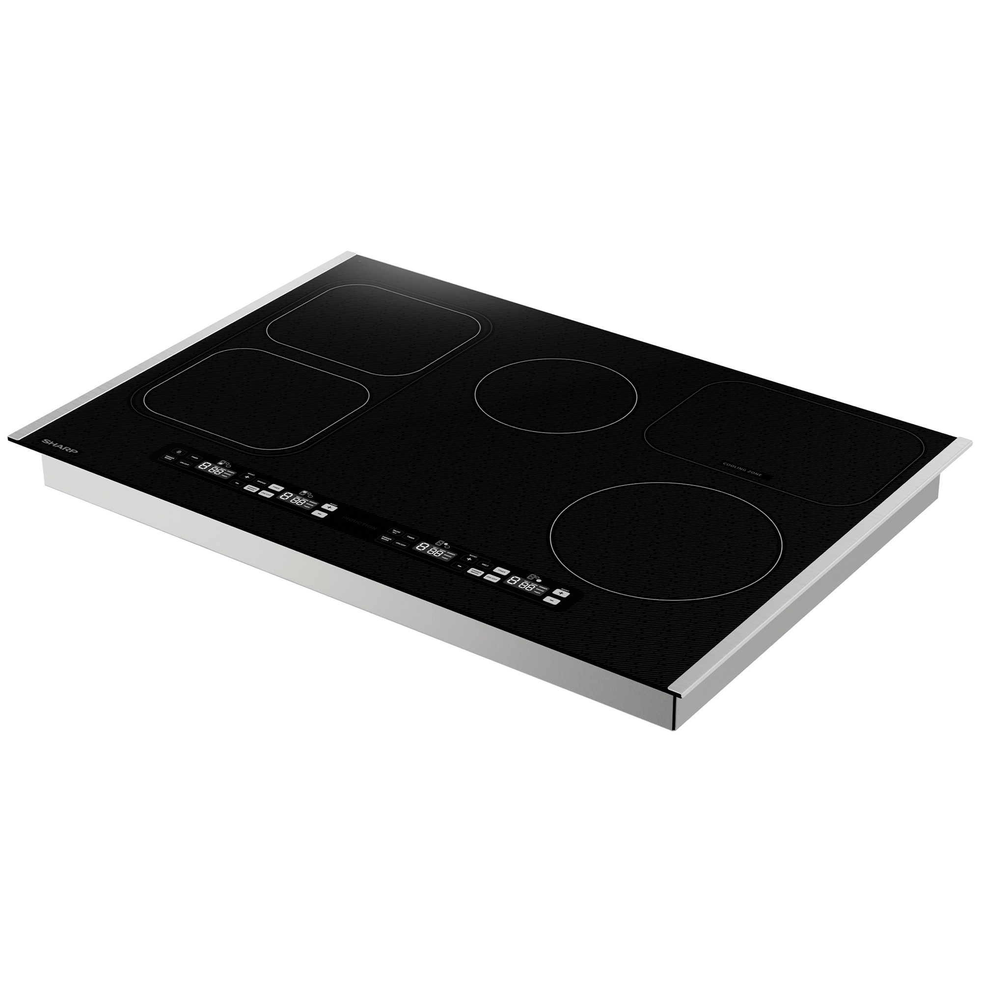 Sharp 30 in. 4-Burner Induction Cooktop with Simmer Burner & Power ...