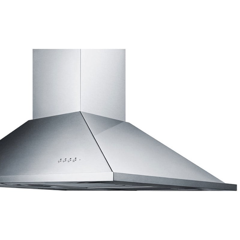 Summit Professional Series 36 in. Chimney Style Range Hood with 3 Speed ...