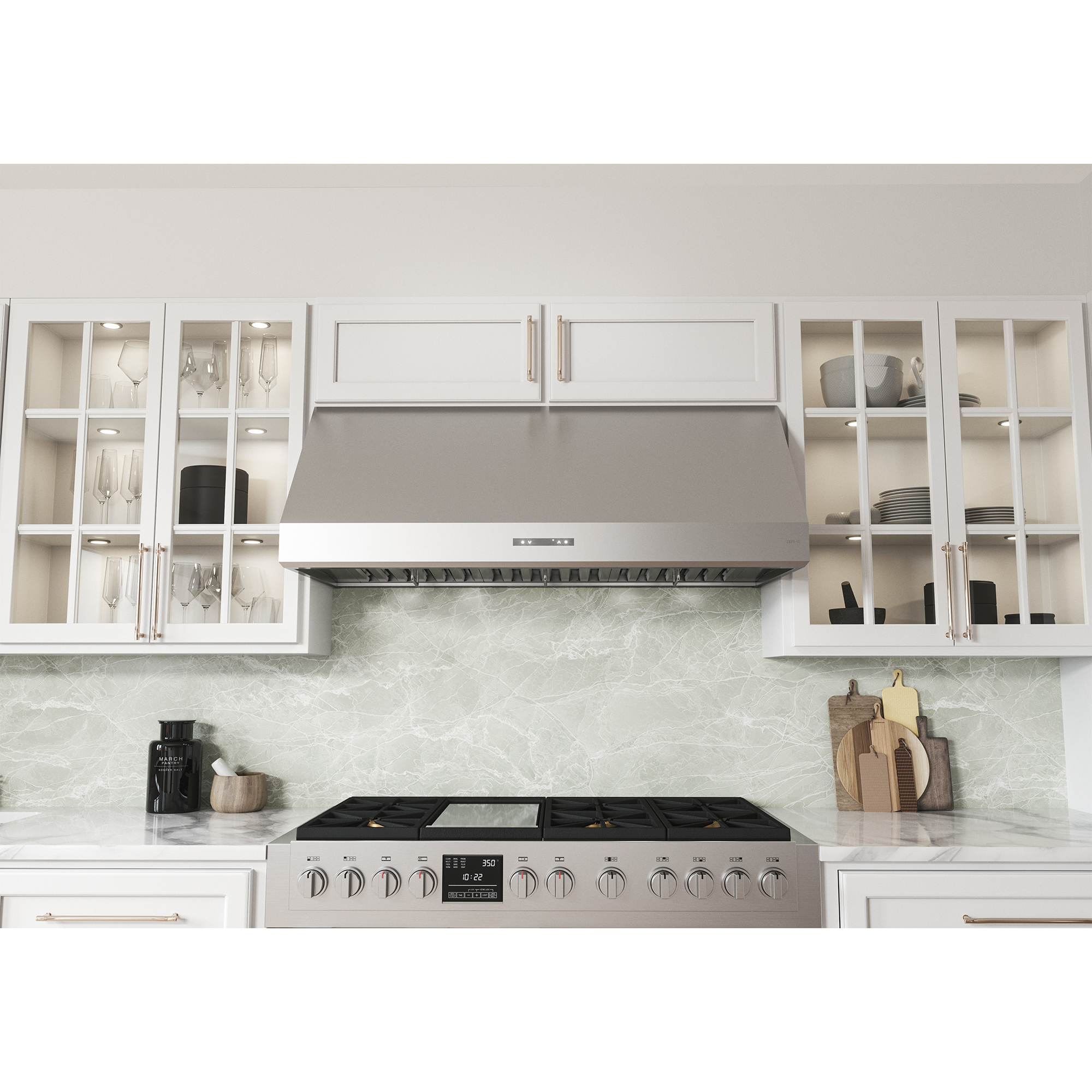 Zephyr 36 in. Convertible Canopy Pro Style Style Range Hood with 700 ...