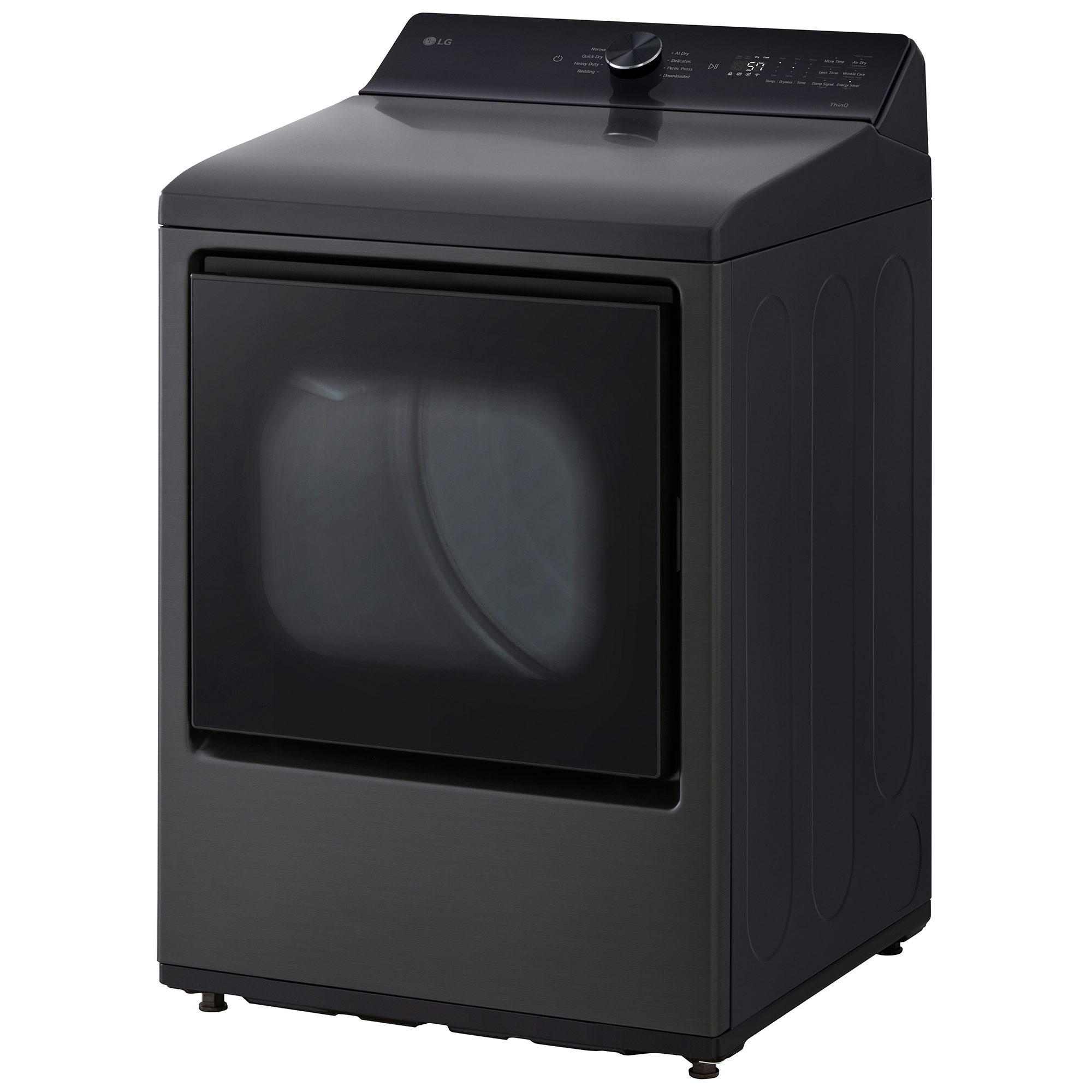 LG 27 in. 7.3 cu. ft. Smart Gas Dryer with AI Sensor Dry - Platinum ...