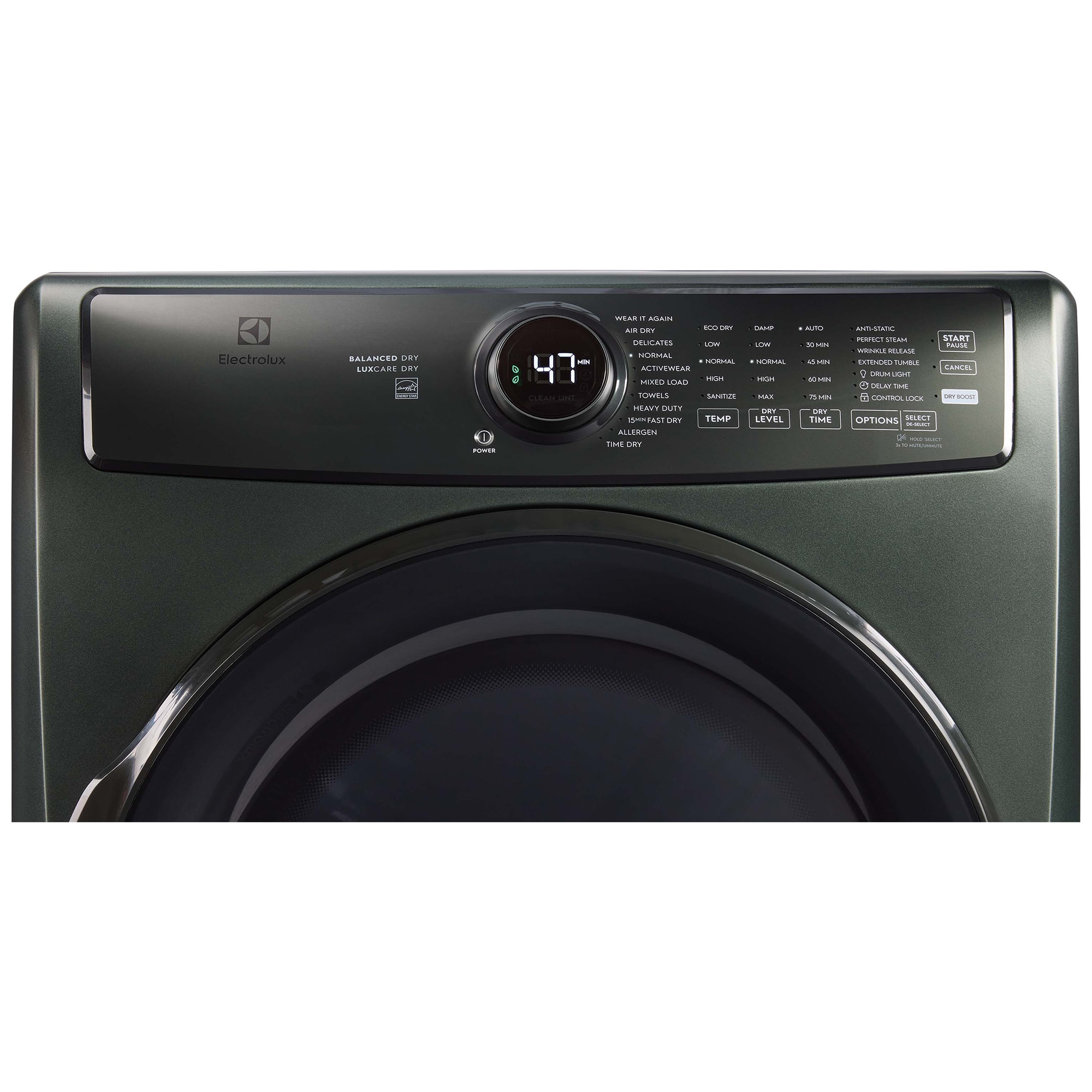 Electrolux 27 in. 8.0 cu. ft. Stackable Electric Dryer with LuxCare Dry ...