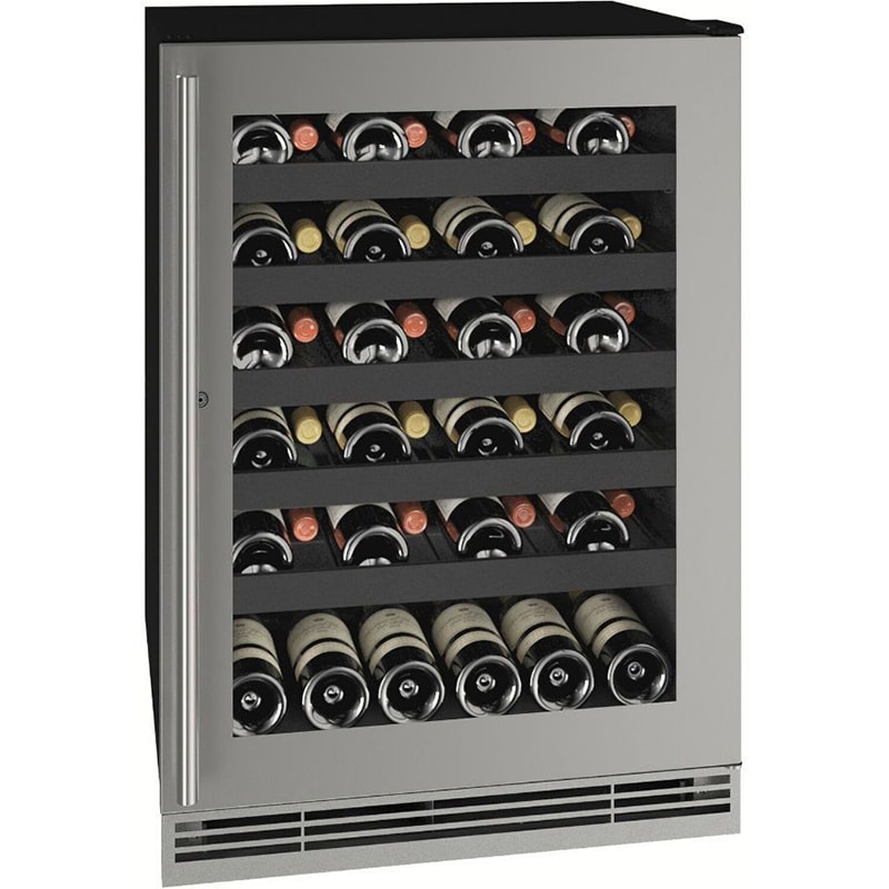 U-Line 1 Class 24 in. Undercounter Wine Cooler with Wire Racks, Single ...