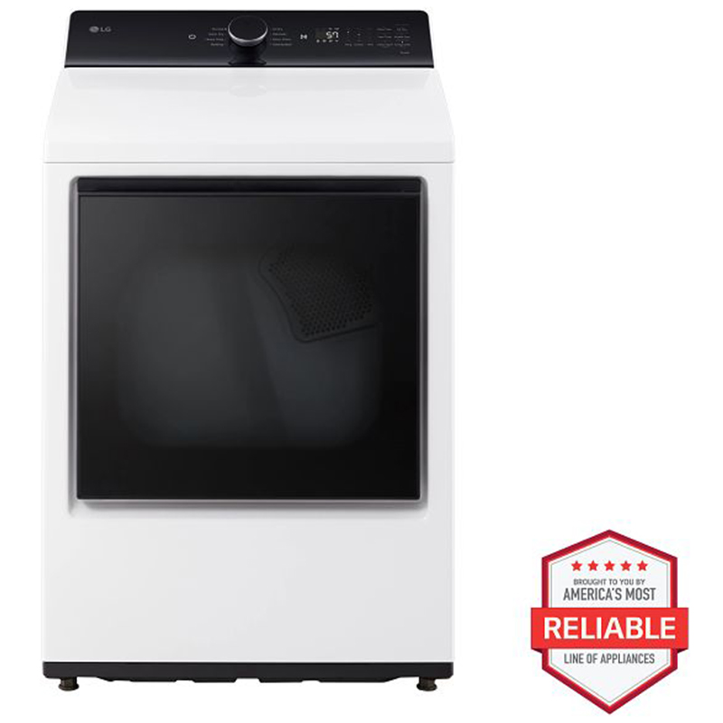 LG 27 in. 7.3 cu. ft. Smart Gas Dryer with EasyLoad Door & AI Sensor ...
