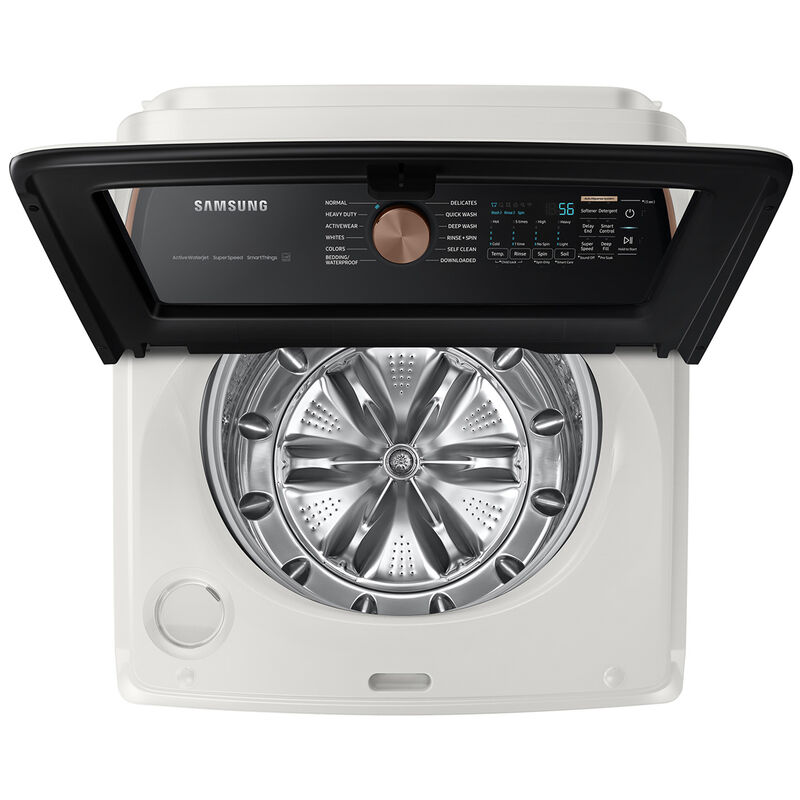Samsung 27 in. 5.5 cu. ft. Smart Top Load Washer with Auto Dispense ...