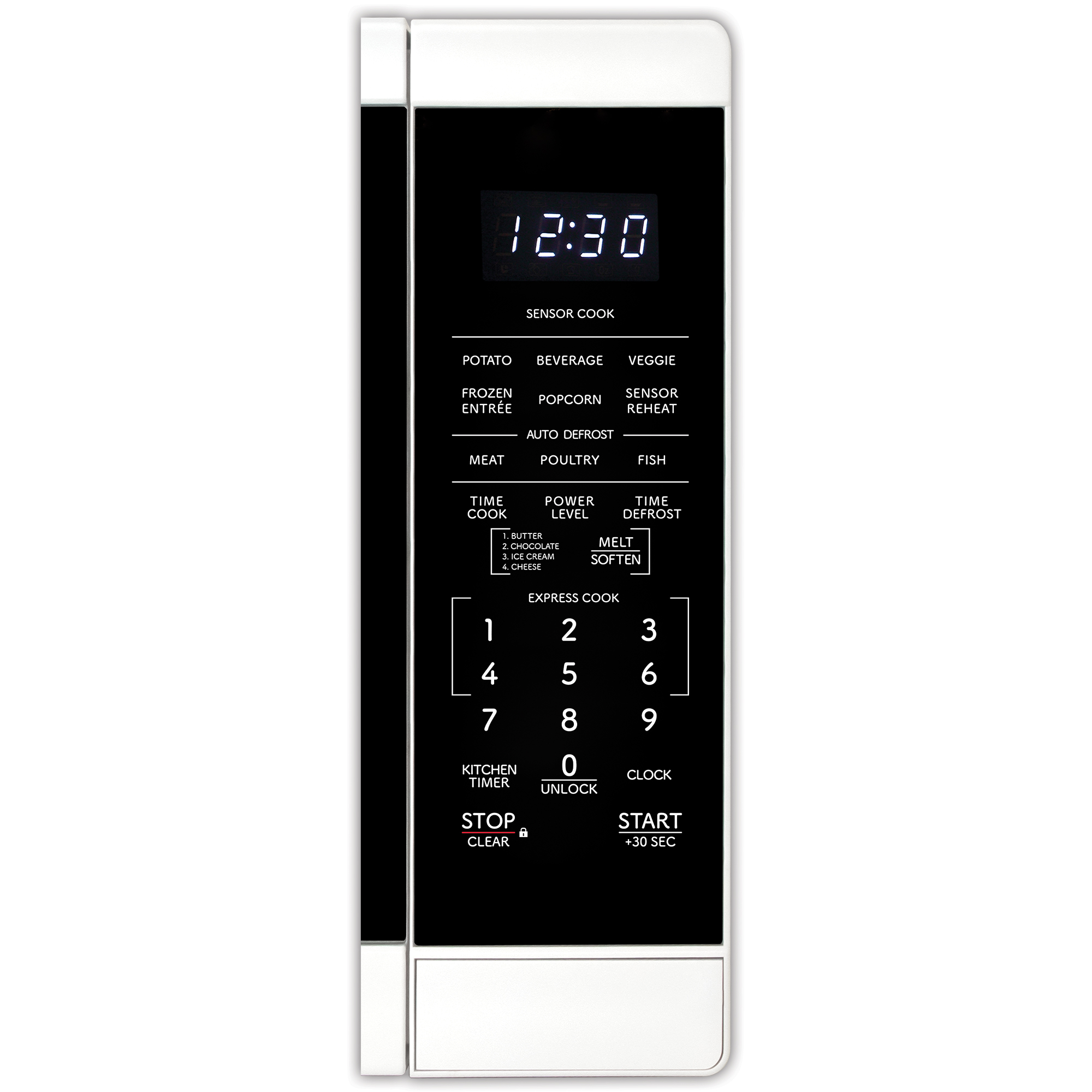 Sharp 20 in. 1.4 cu. ft. 1100W Countertop Microwave with Sensor Cooking ...