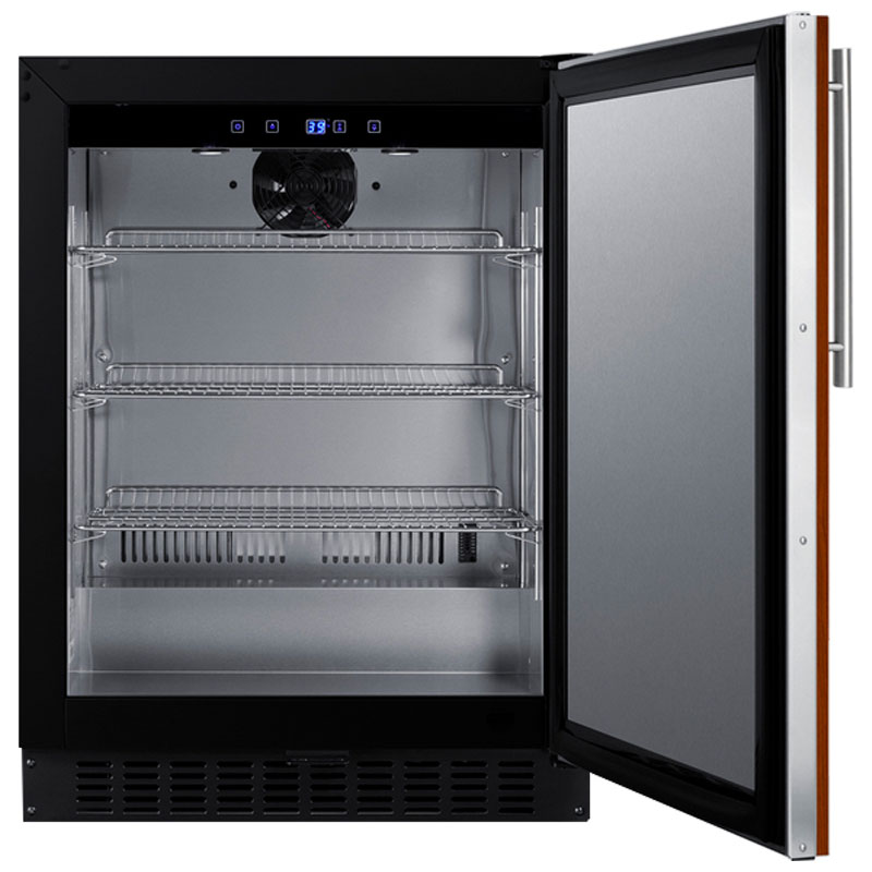 Summit 24 in. 3.1 cu. ft. Undercounter Refrigerator - Custom Panel ...