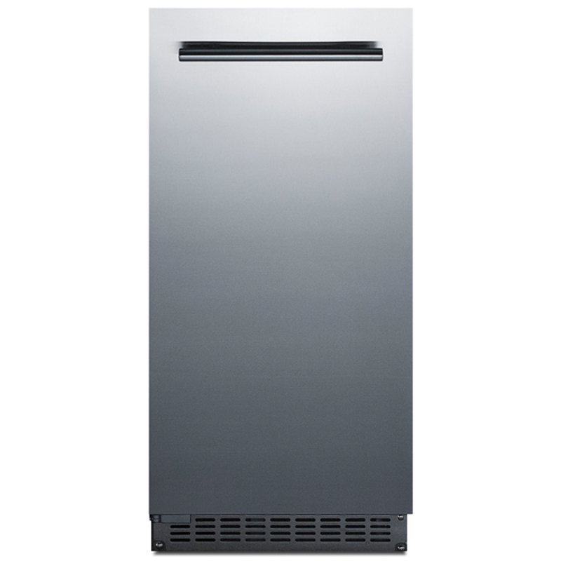 Summit 15 in. Ice Maker with 26 Lbs. Ice Storage Capacity & Clear Ice ...
