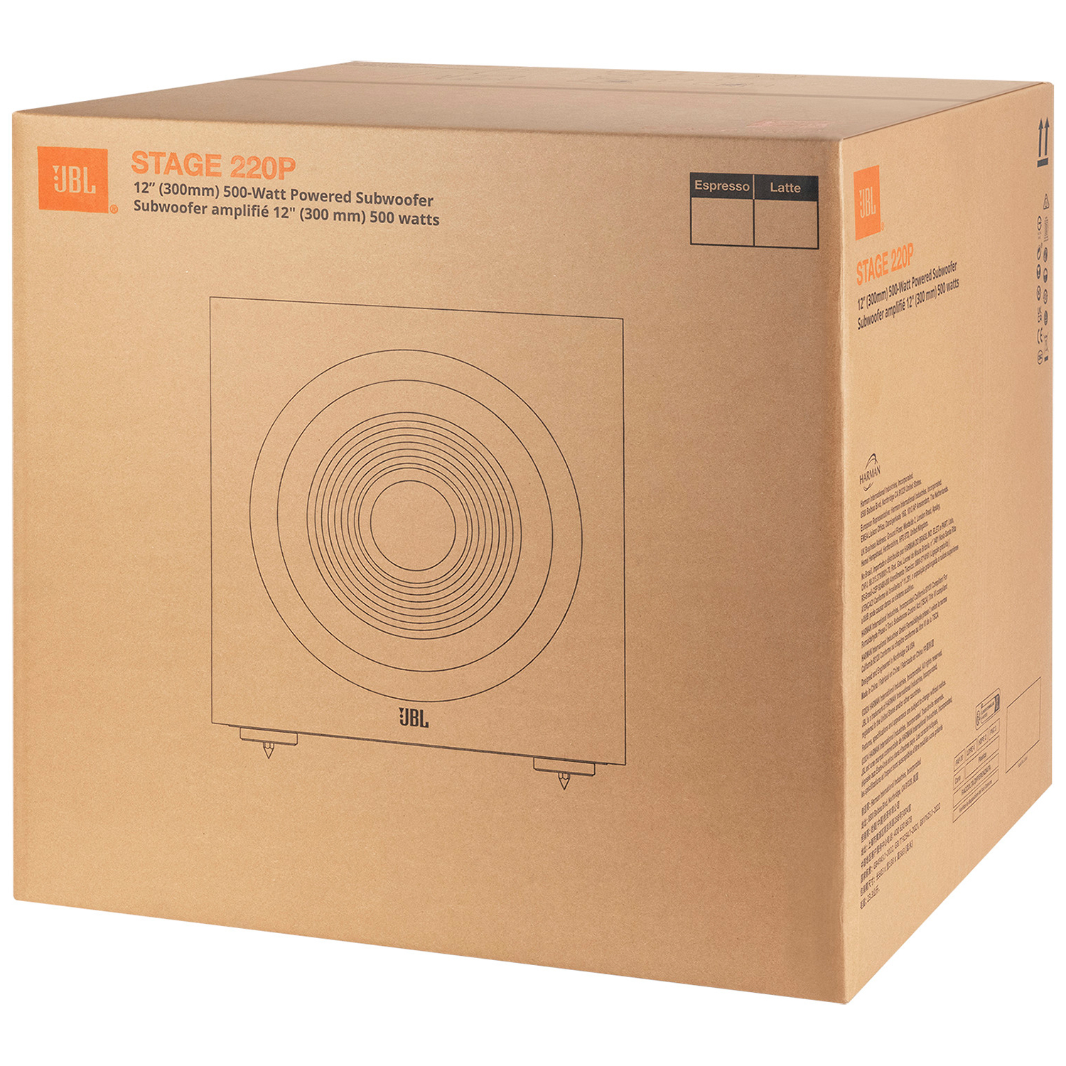 JBL Stage 220P 12 in. (300 mm) Powered Subwoofer (Each) - Latte | P.C ...