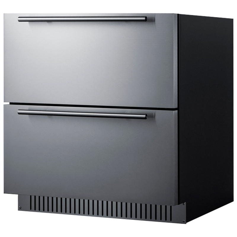 Summit 30 in. 5.4 cu. ft. Outdoor Double Refrigerator Drawers ...
