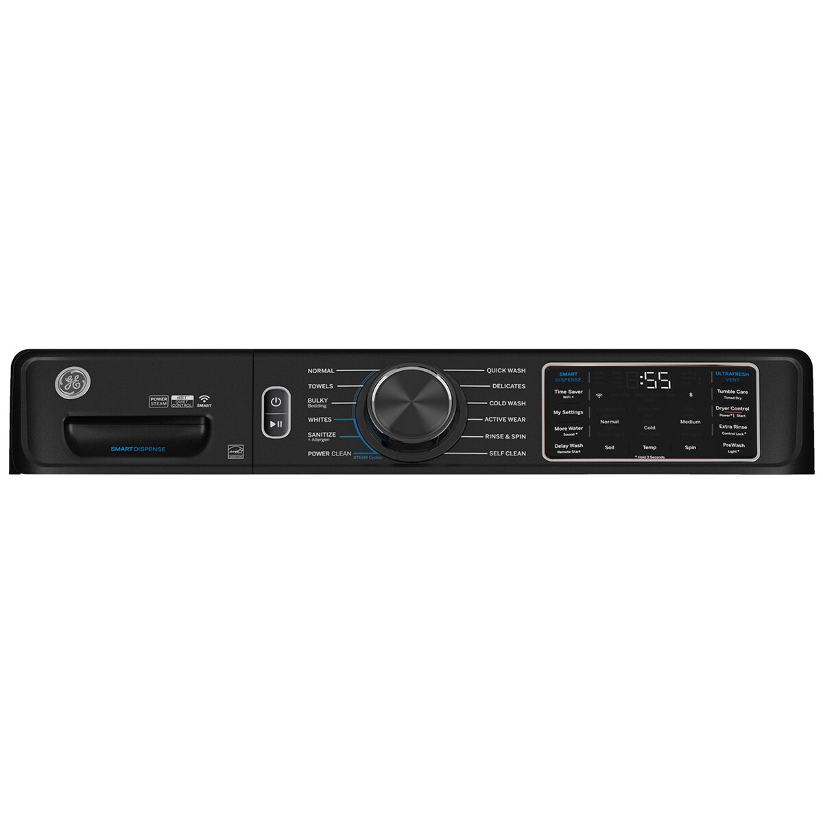 GE 28 in. 5.0 cu. ft. Smart Stackable Front Load Washer with OdorBlock ...