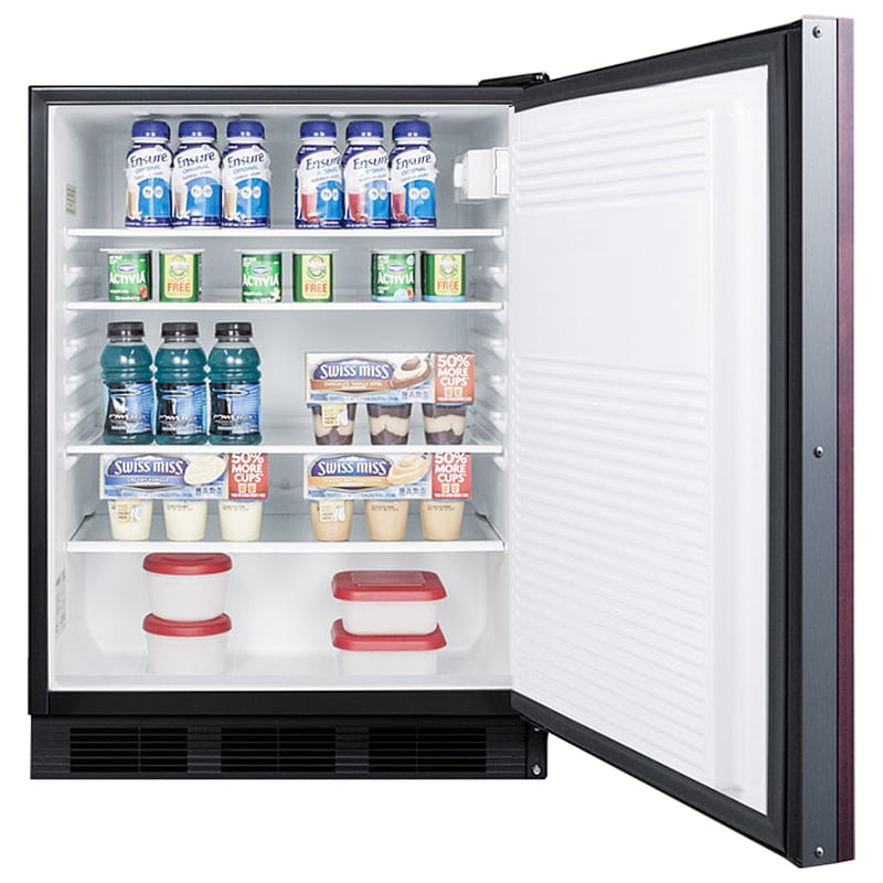Summit 24 in. 5.5 cu. ft. ADA Compliant Undercounter Refrigerator ...