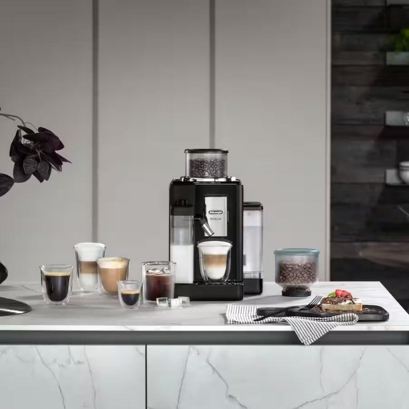 De'Longhi Rivelia Automatic Espresso Machine with Milk Frother and ...