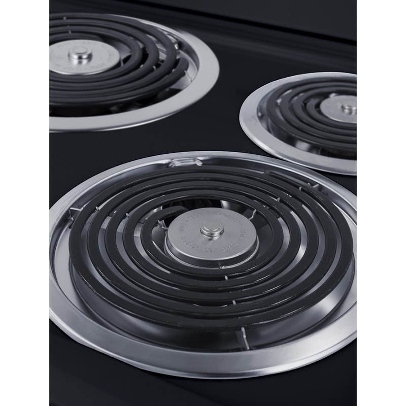 Summit 20 in. 2.3 cu. ft. Electric Range with Coil Burners - Stainless ...