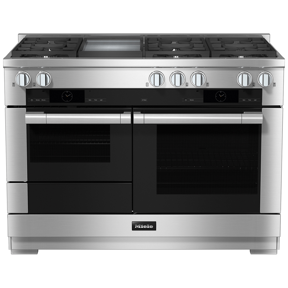 Miele 48 in. 5.0 cu. ft. Smart Convection Double Oven Freestanding Dual ...