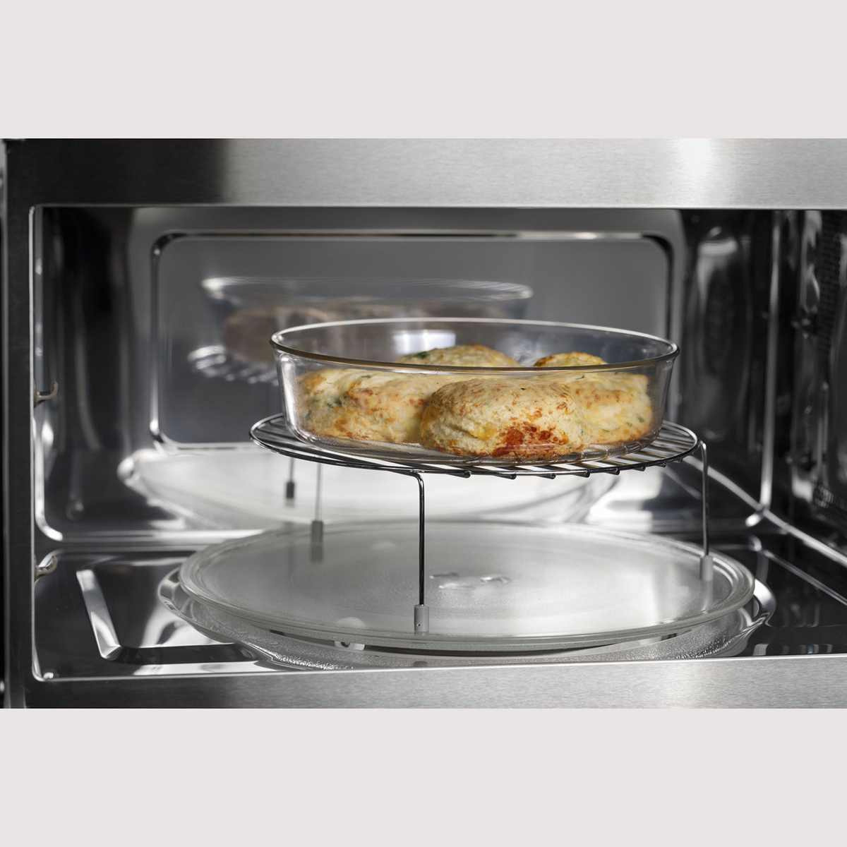 GE Profile 22 in. 1.5 cu. ft. 1000W Smart Countertop Microwave with ...