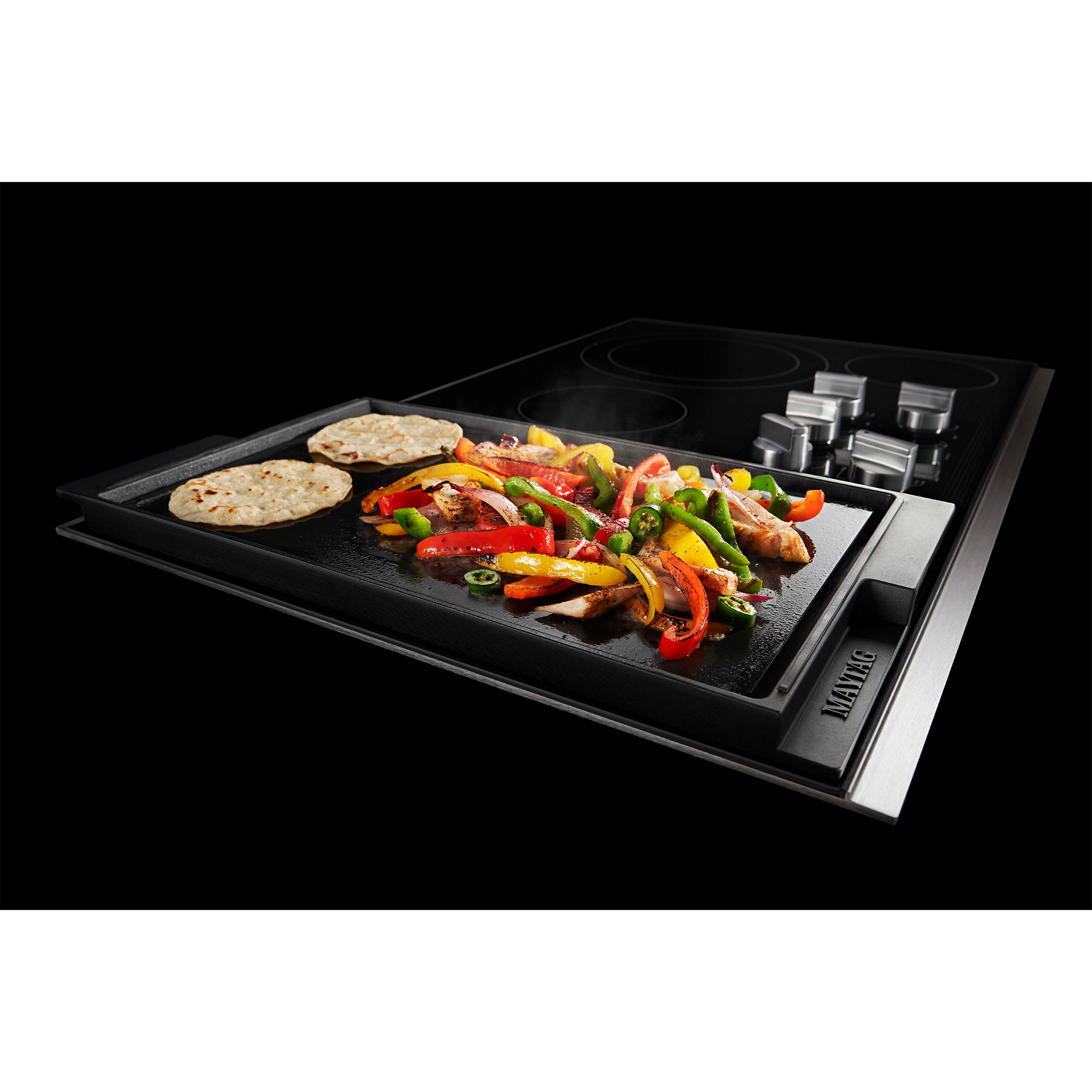 Maytag 36 in. 5-Burner Electric Cooktop with Power Burner, Reversible ...
