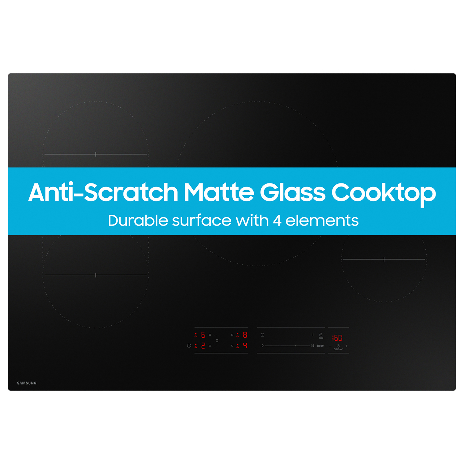 Samsung 30 in. 4-Burner Smart Induction Cooktop with Simmer Burner ...