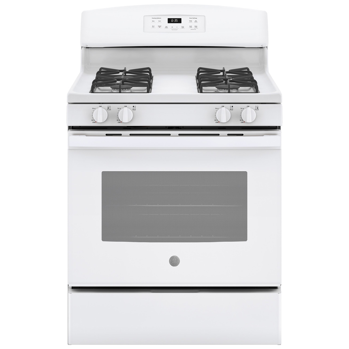 GE 30 in. 5 cu. ft. Gas Range with 4 Sealed Burners - White (Open Box ...