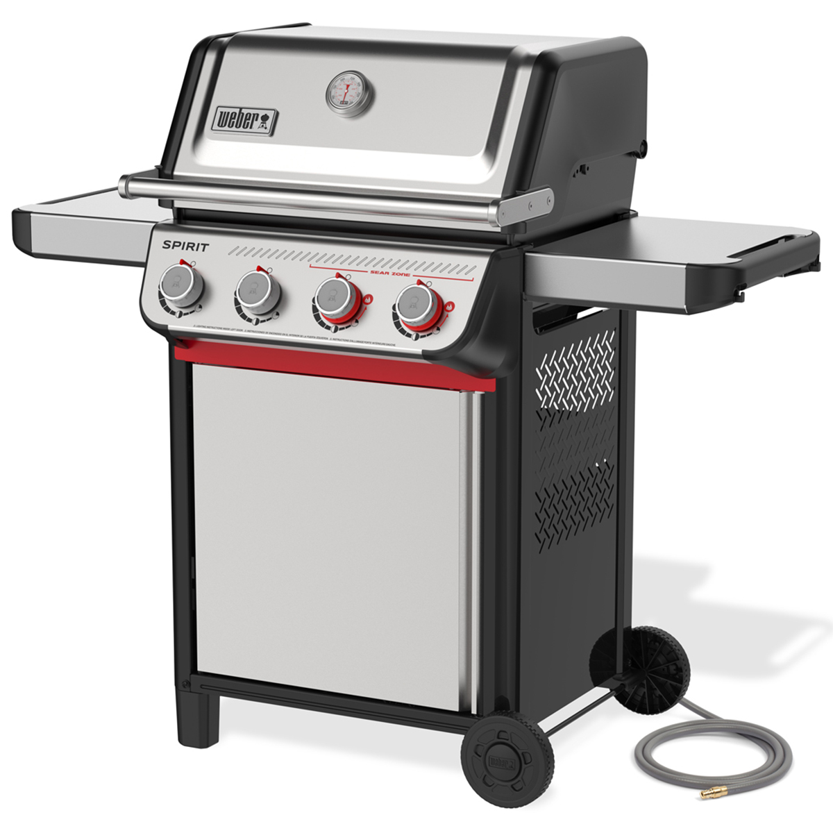Weber Spirit S-425 4-Burners Natural Gas Grill with Snap Jet Ignition ...