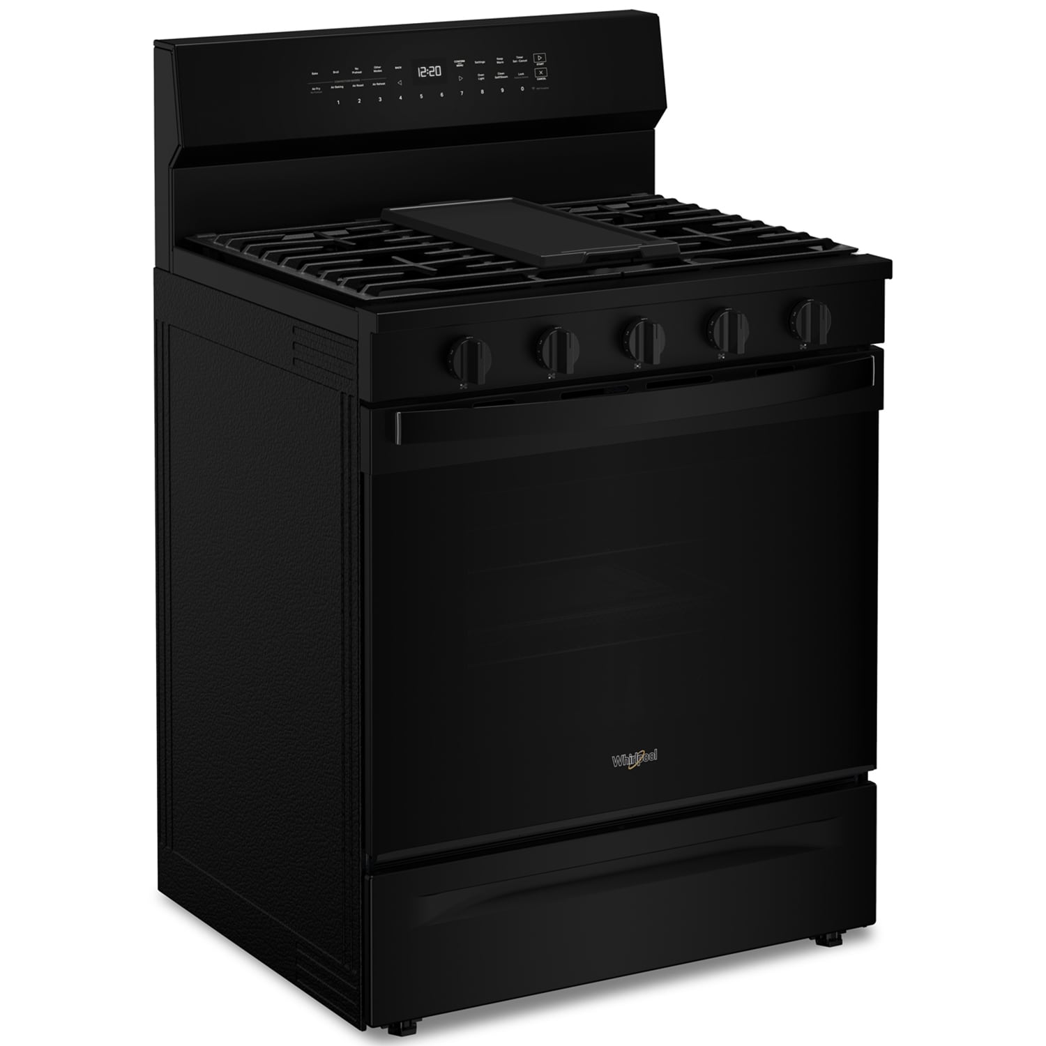 Whirlpool 30 in. 5 cu. ft. Smart Air Fry True European Convection Gas ...