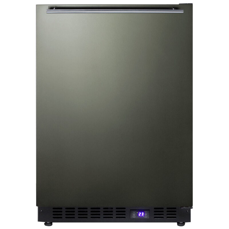 Summit 24 in. 4.7 cu. ft. Upright Compact Freezer with Ice Maker ...