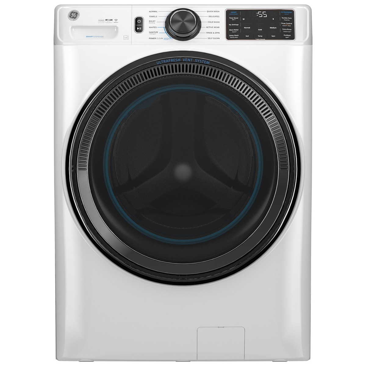 GE 28 in. 5.0 cu. ft. Smart Stackable Front Load Washer with OdorBlock ...