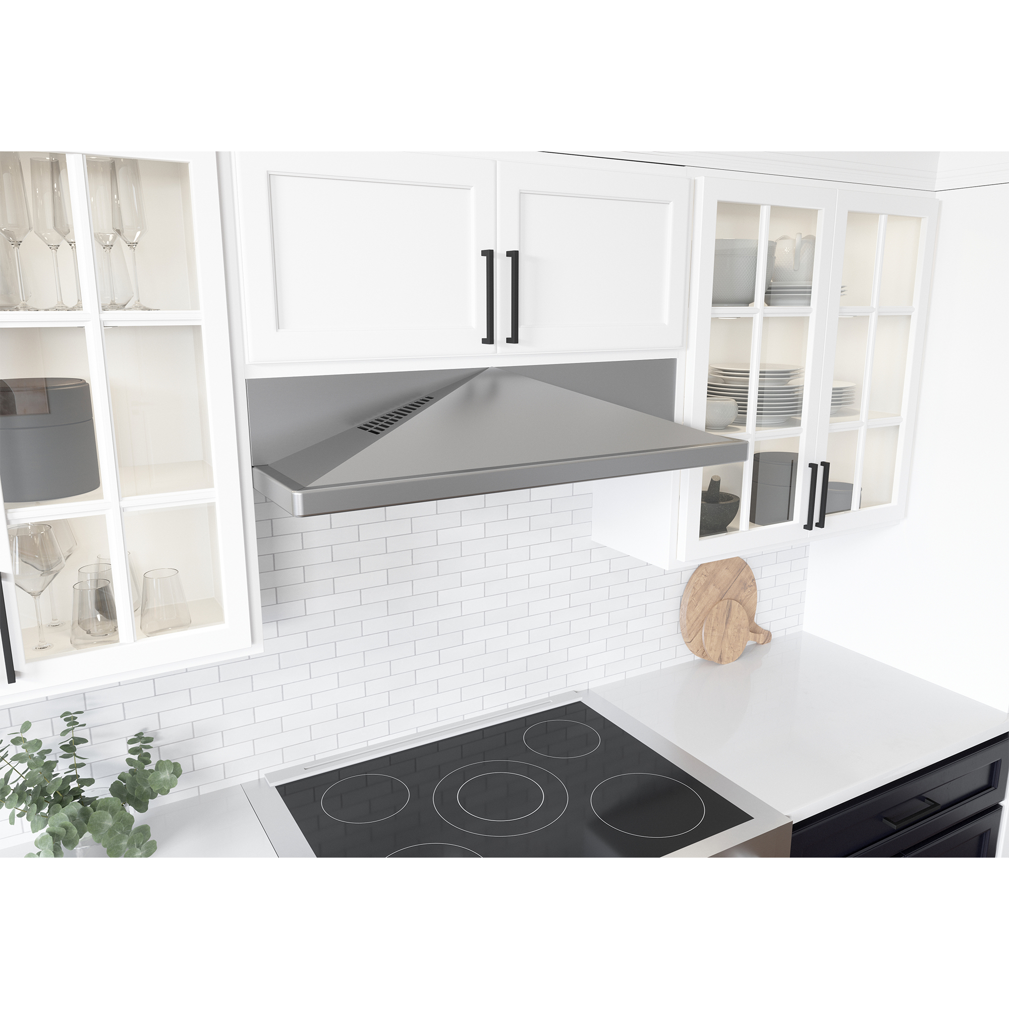Zephyr 30 in. Convertible Standard Style Range Hood with 400 CFM, 3 Fan ...