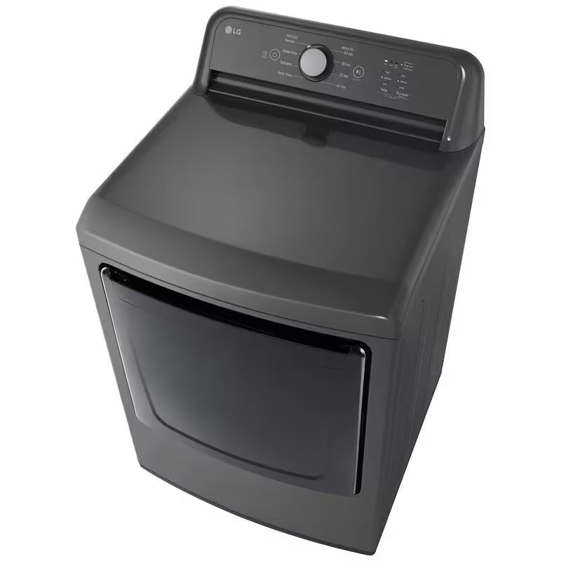 LG 27 in. 7.3 cu. ft. Electric Dryer with FlowSense Duct Clogging ...