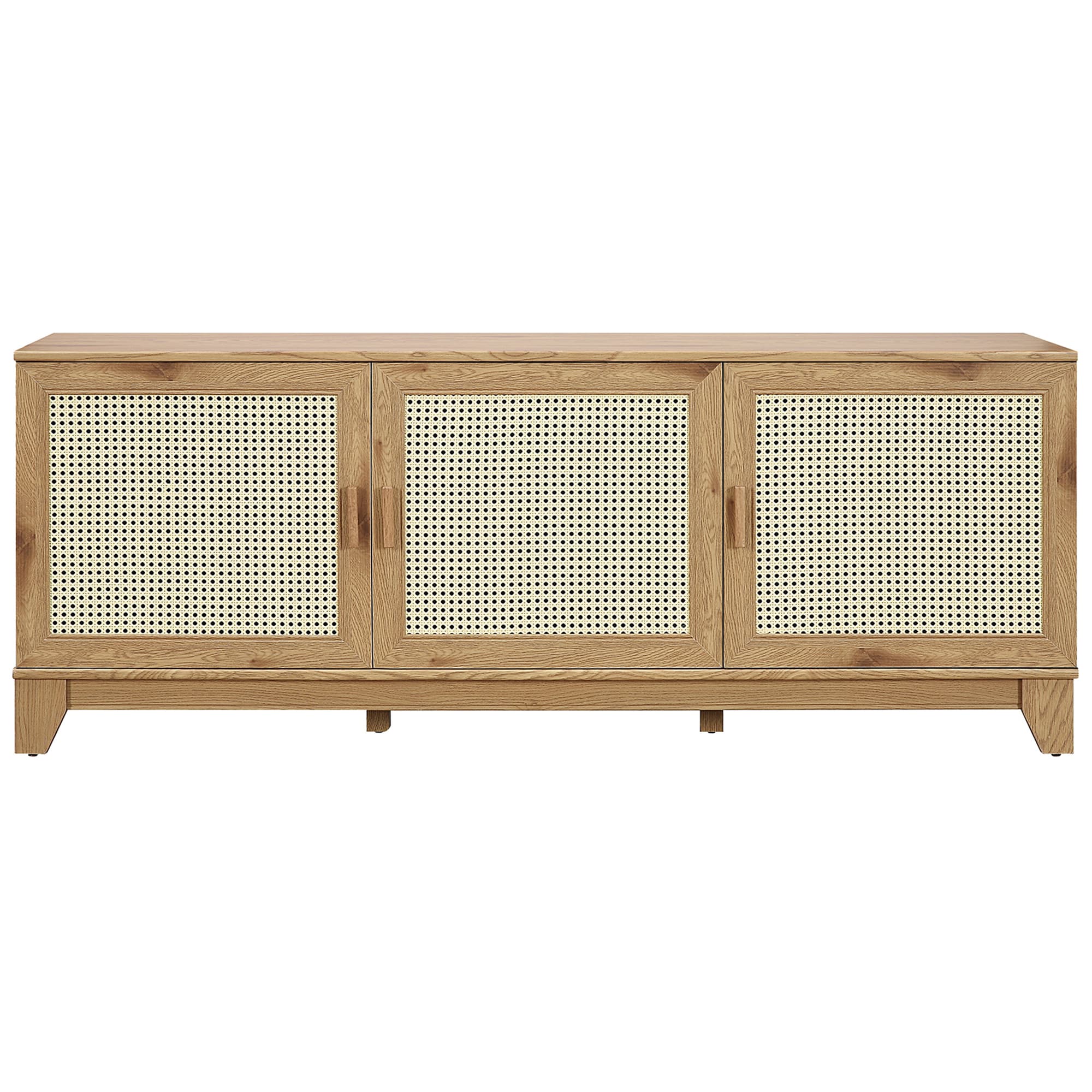 Manhattan Comfort Sheridan 62.99 inch Modern Cane TV Stand - Nature | P ...