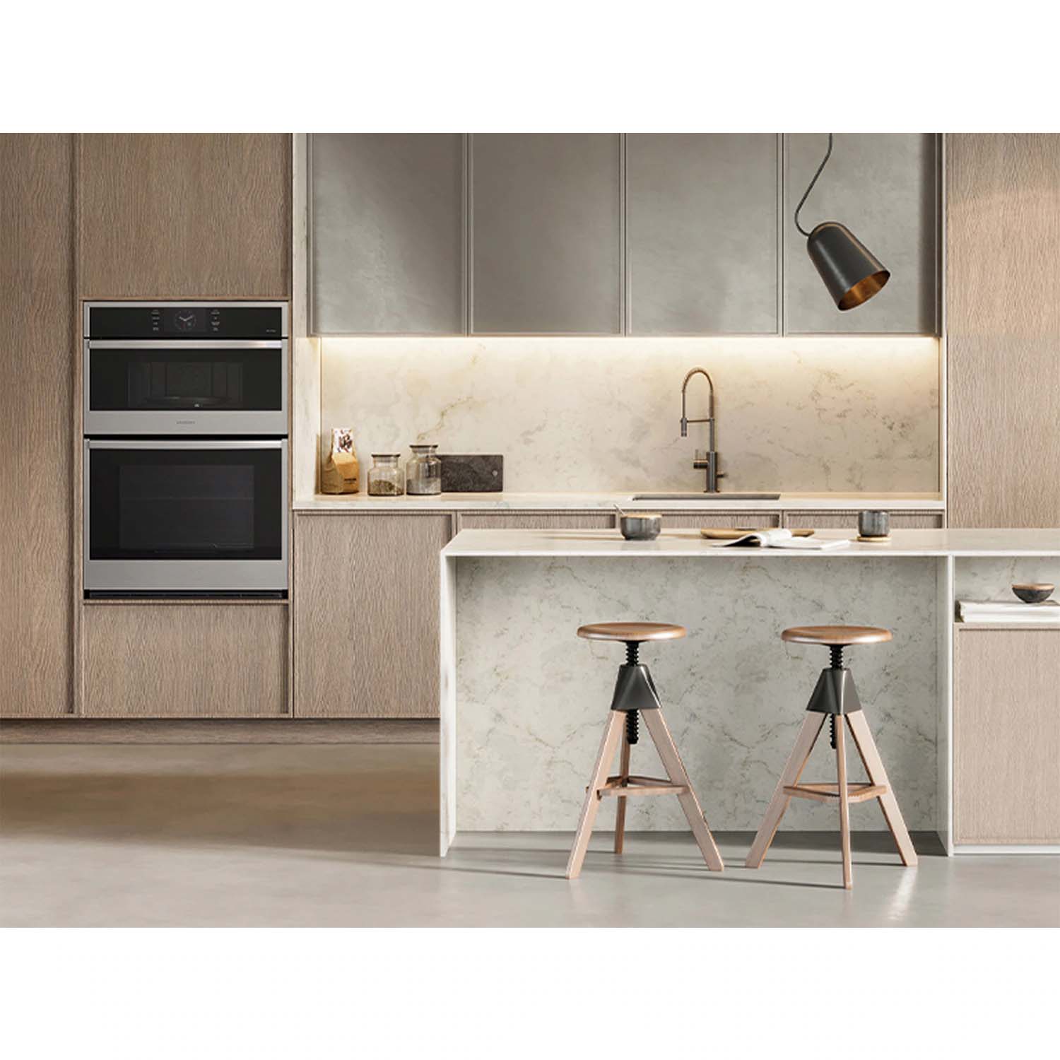 Samsung 30 in. 7 cu. ft. Smart Speed/ Steam Electric Microwave/Wall ...