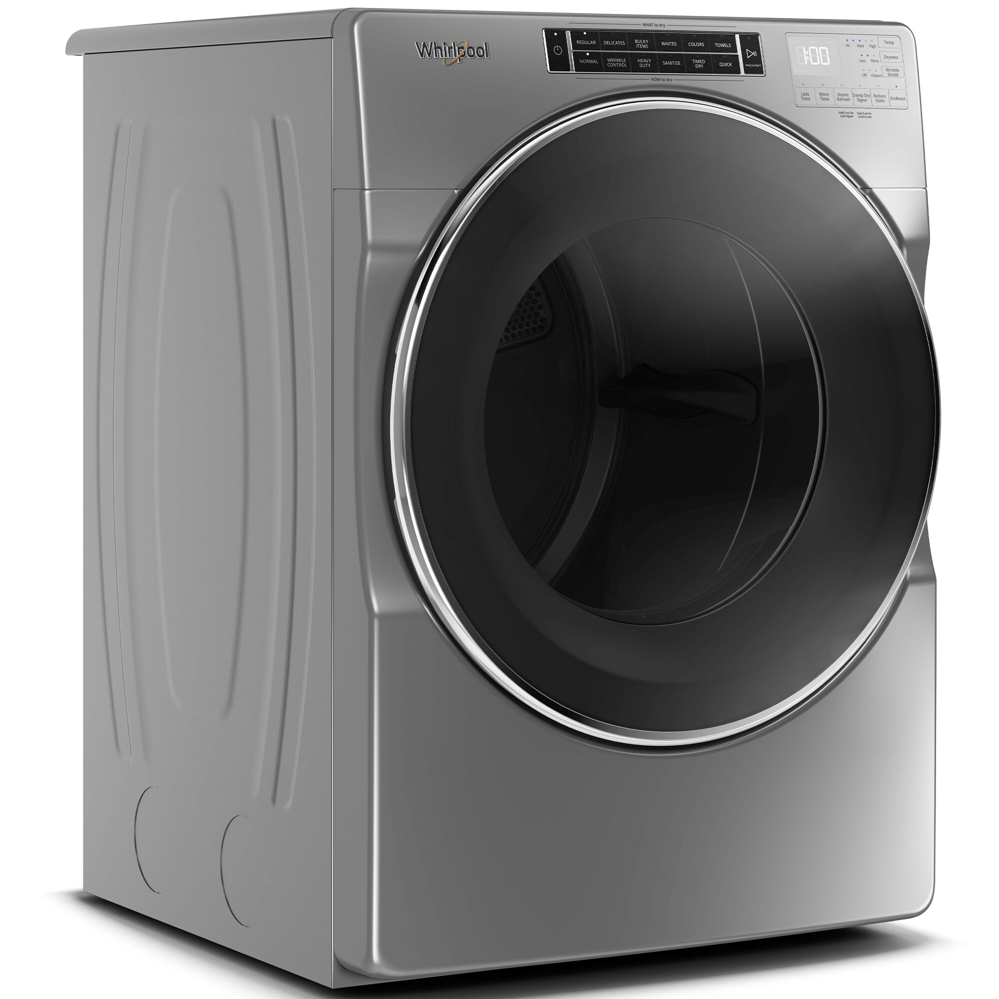 Whirlpool 27 in. 7.4 cu. ft. Stackable Electric Dryer with Sensor Dry ...