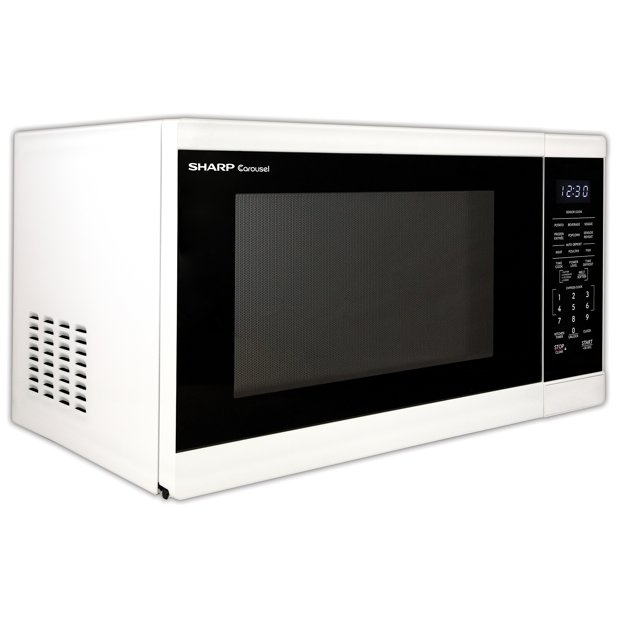 Sharp 20 in. 1.4 cu. ft. 1100W Countertop Microwave with Sensor Cooking ...