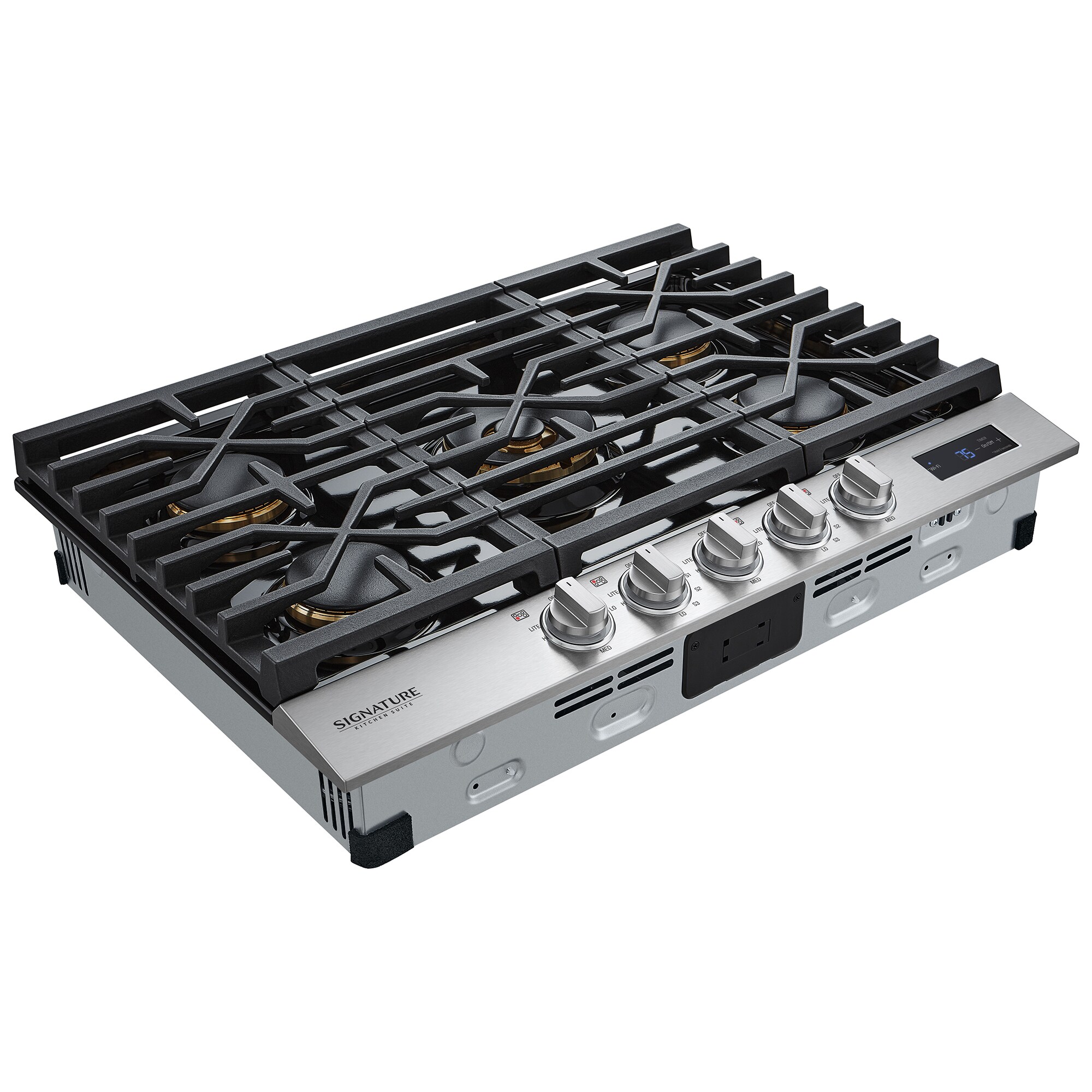 Signature Kitchen Suite 30 in. 5-Burner Smart Natural Gas Cooktop with ...