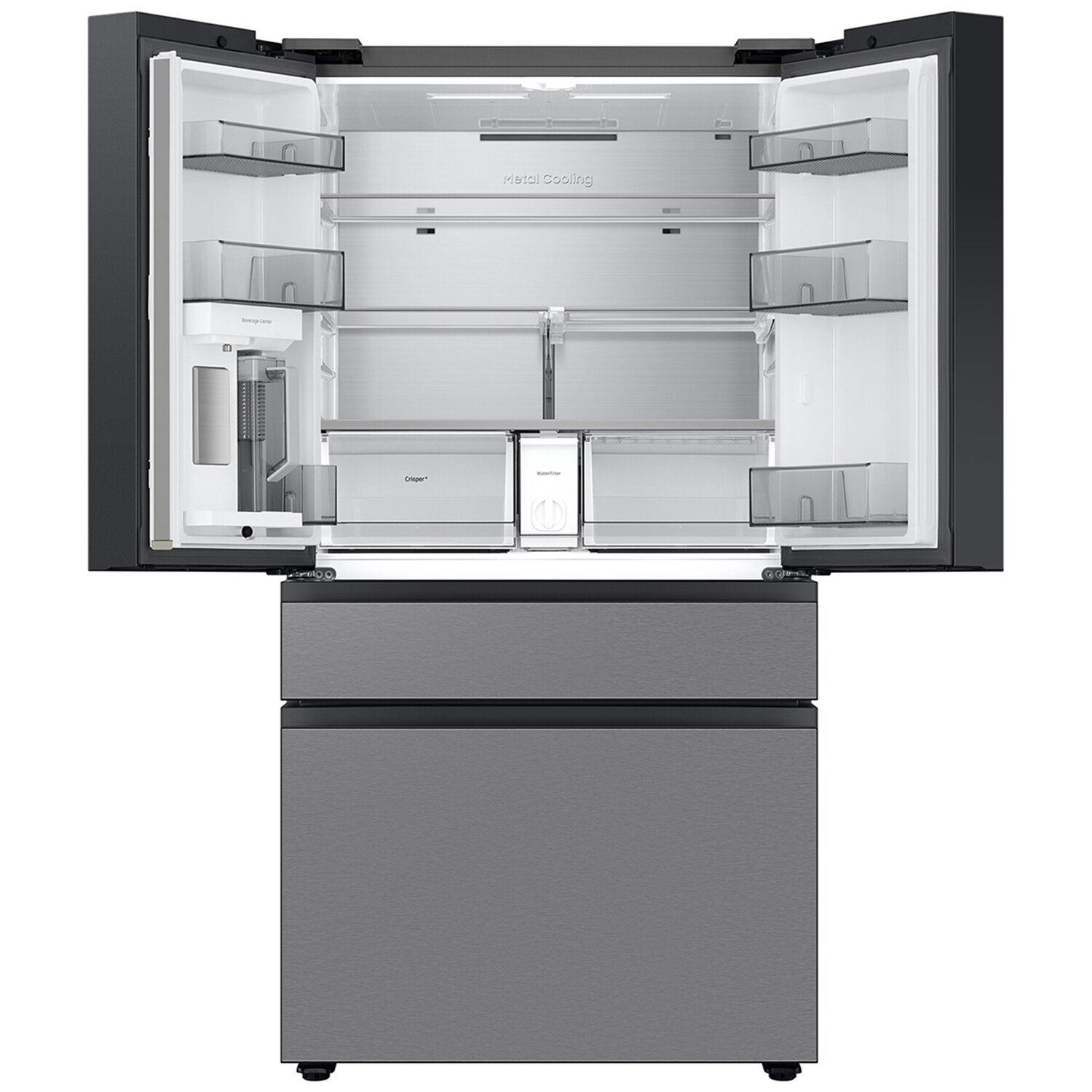 Samsung Bespoke 36 in. 28.9 cu. ft. Smart 4-Door French Door ...