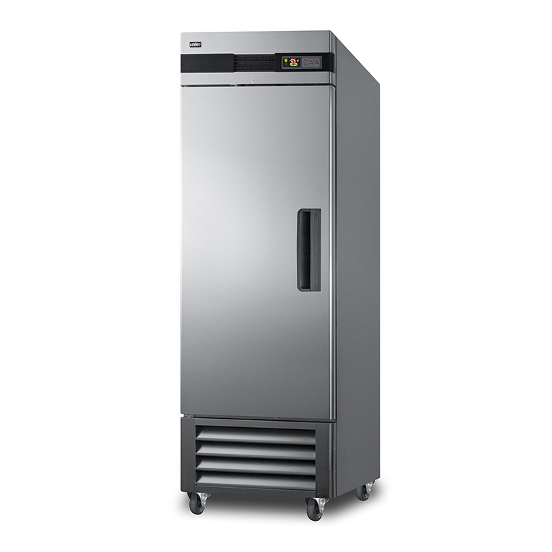 Summit Commercial 28 in. 23.0 cu. ft. Frost Free Upright Freezer with ...