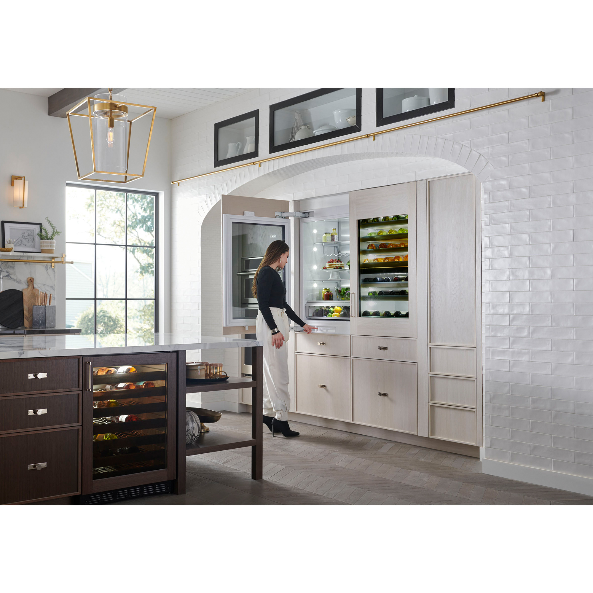 Monogram 30 in. 14.5 cu. ft. Built-In Counter Depth Bottom Freezer ...