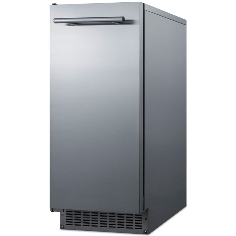 Summit 15 in. Ice Maker with 26 Lbs. Ice Storage Capacity & Clear Ice ...