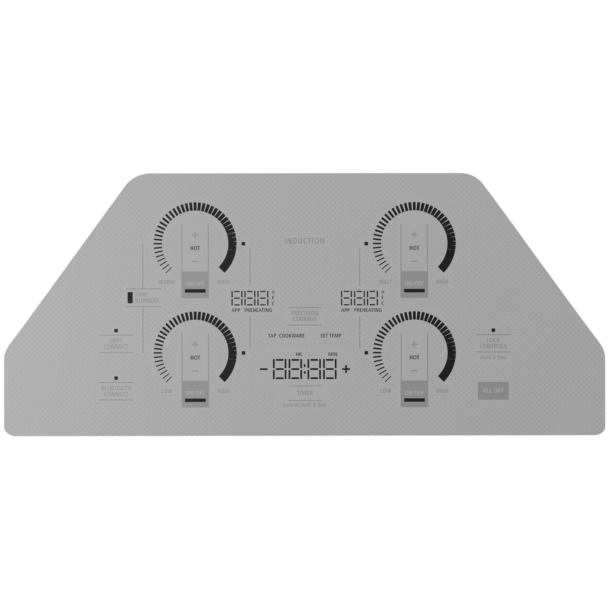 Monogram 30 in. 4-Burner Smart Induction Cooktop with Power Burner ...