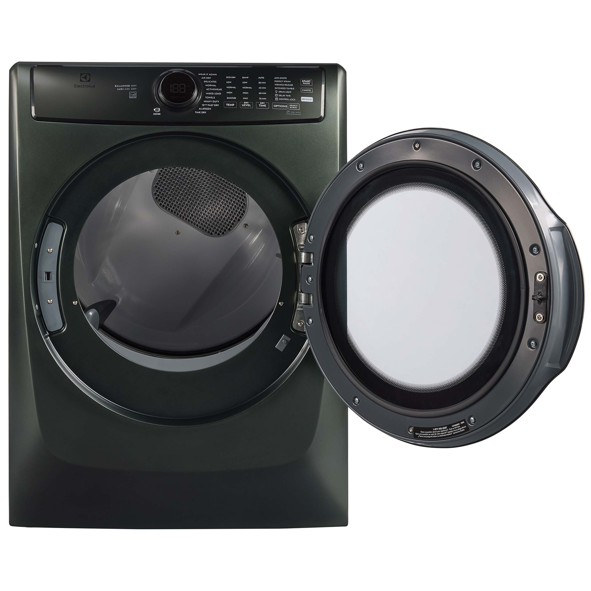Electrolux 27 in. 8.0 cu. ft. Stackable Electric Dryer with LuxCare Dry ...