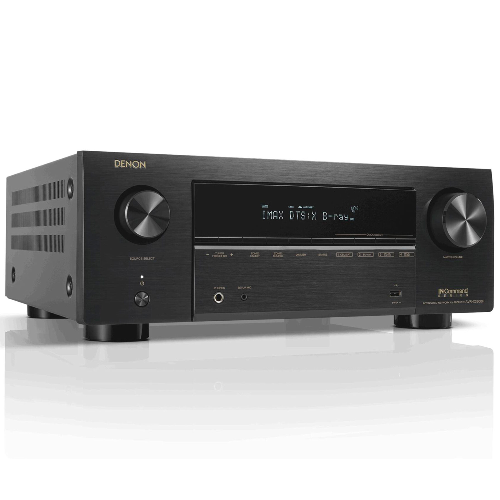 Denon 9.4 Ch. 105W 8K AV Receiver with Built-In HEOS - Black | P.C ...